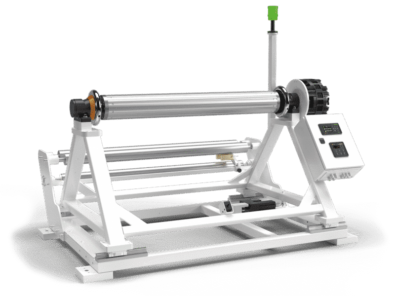 Unwinder for paper, film or non-woven - IBD Wickeltechnik GmbH